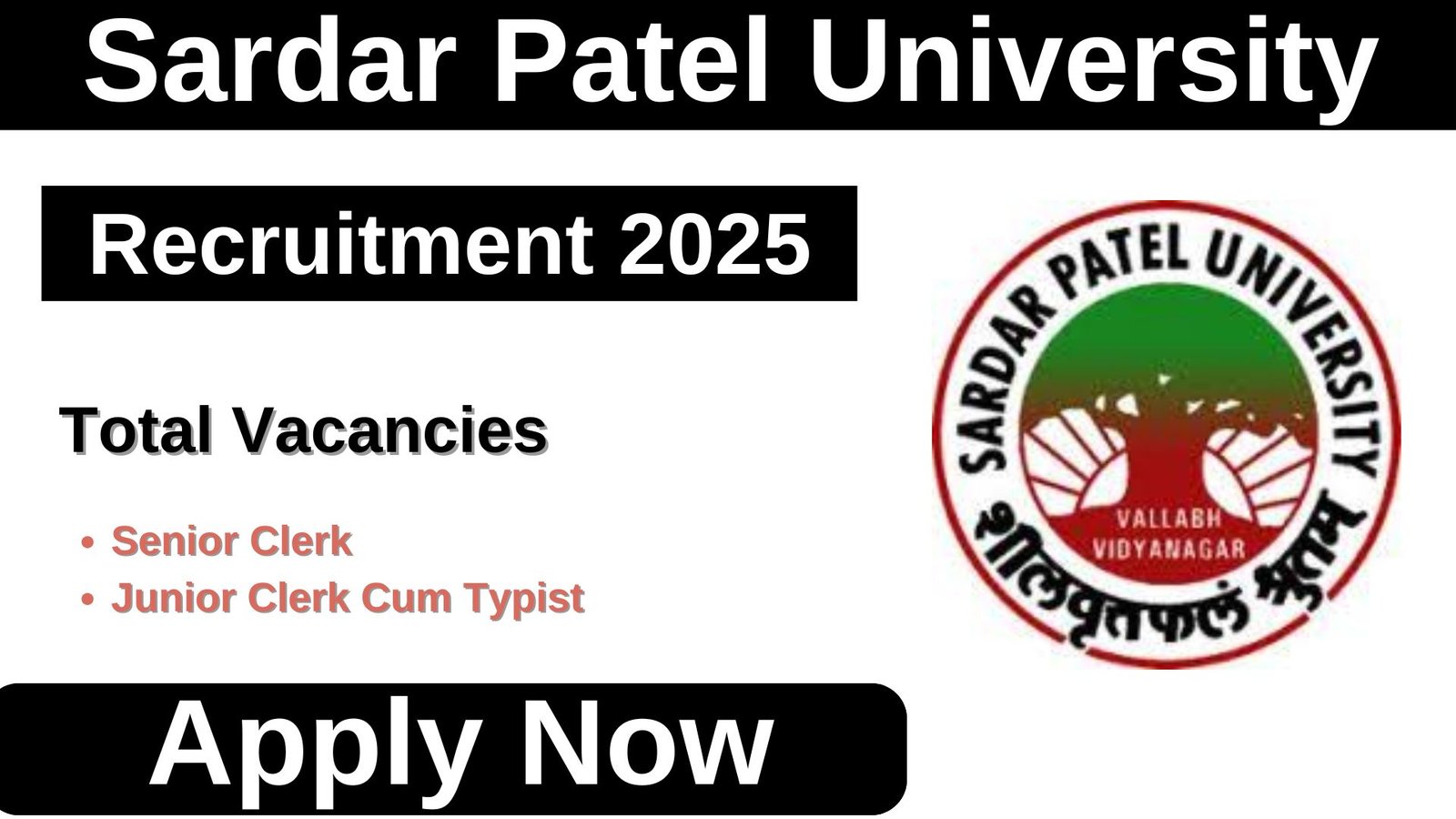 Sardar Patel University Recruitment 2025 – Apply Online for Senior ...